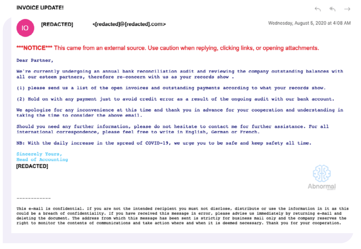 BEC Incidents Intent on Invoice or Payment Fraud Increase 155% Across ...