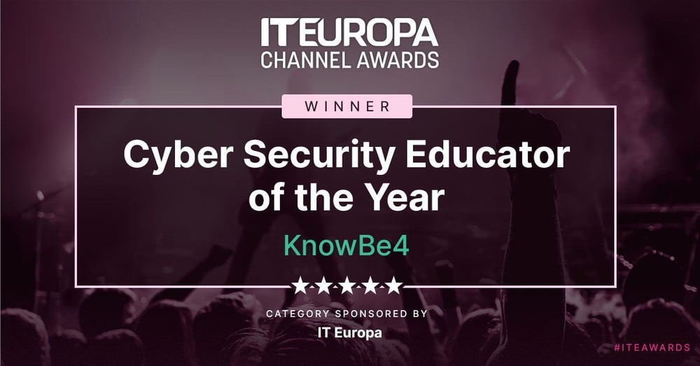 KnowBe4 Recognized as Cyber Security Educator of the Year at IT Europa ...