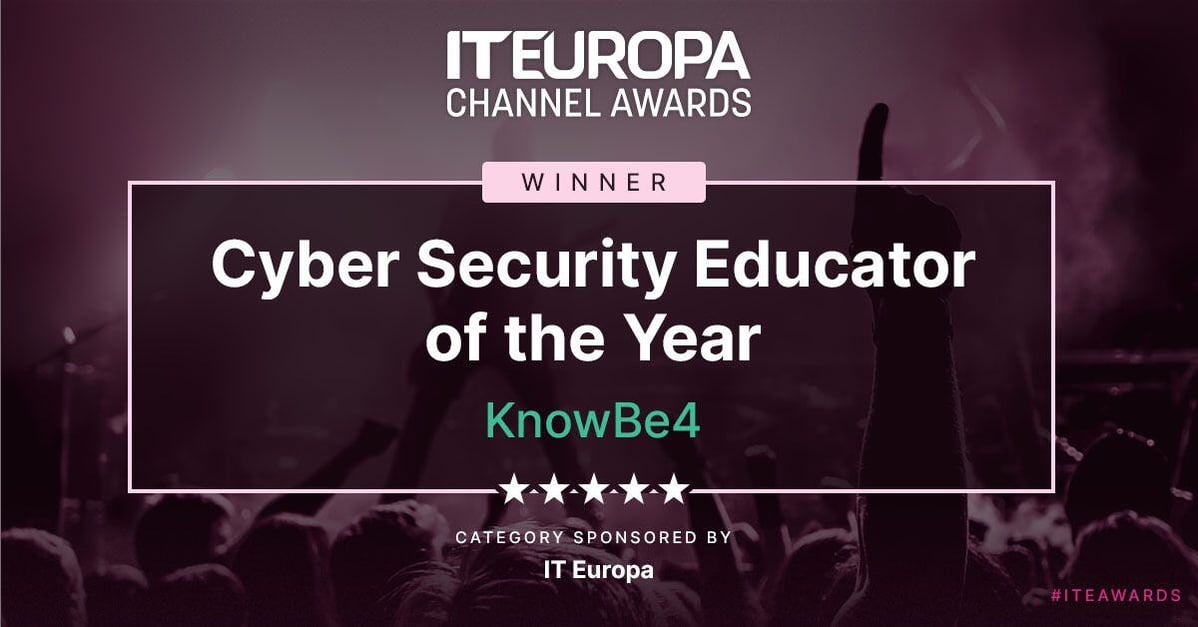 KnowBe4 Recognized as Cyber Security Educator of the Year at IT Europa ...