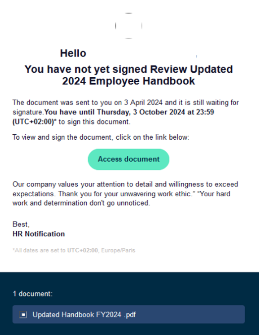 New HR-Themed Credential Harvesting Phishing Attack Uses Legitimate ...