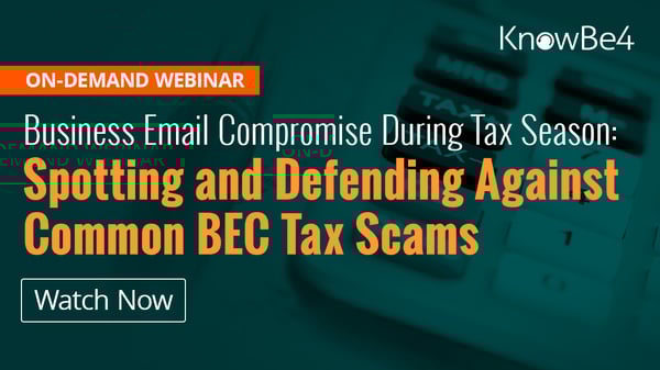 [On-Demand Webinar] Business Email Compromise During Tax Season ...