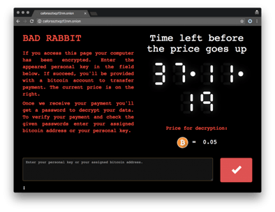 Worldwide Bad Rabbit Ransomware Outbreak Starts With Social Engineering