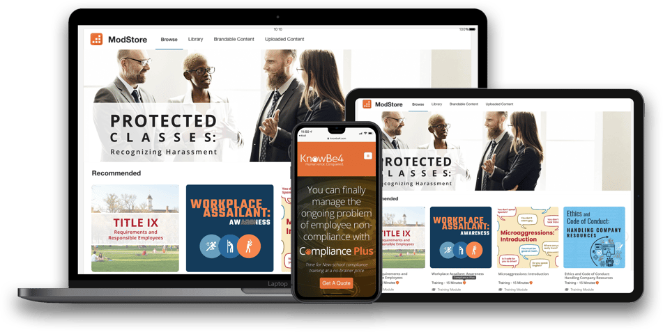 Sexual Harassment Prevention Training from…KnowBe4?