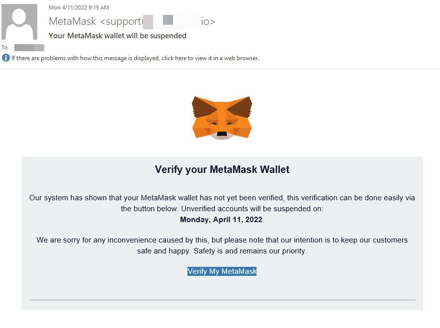 New Phishing Attack Targets MetaMask Users for their Crypto Wallet ...