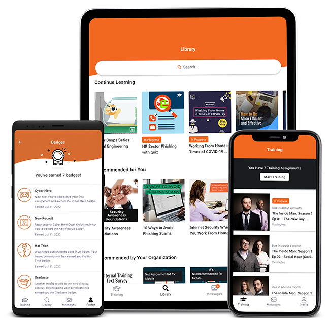 Users Can Engage with Training Anytime with KnowBe4's Mobile Learner App