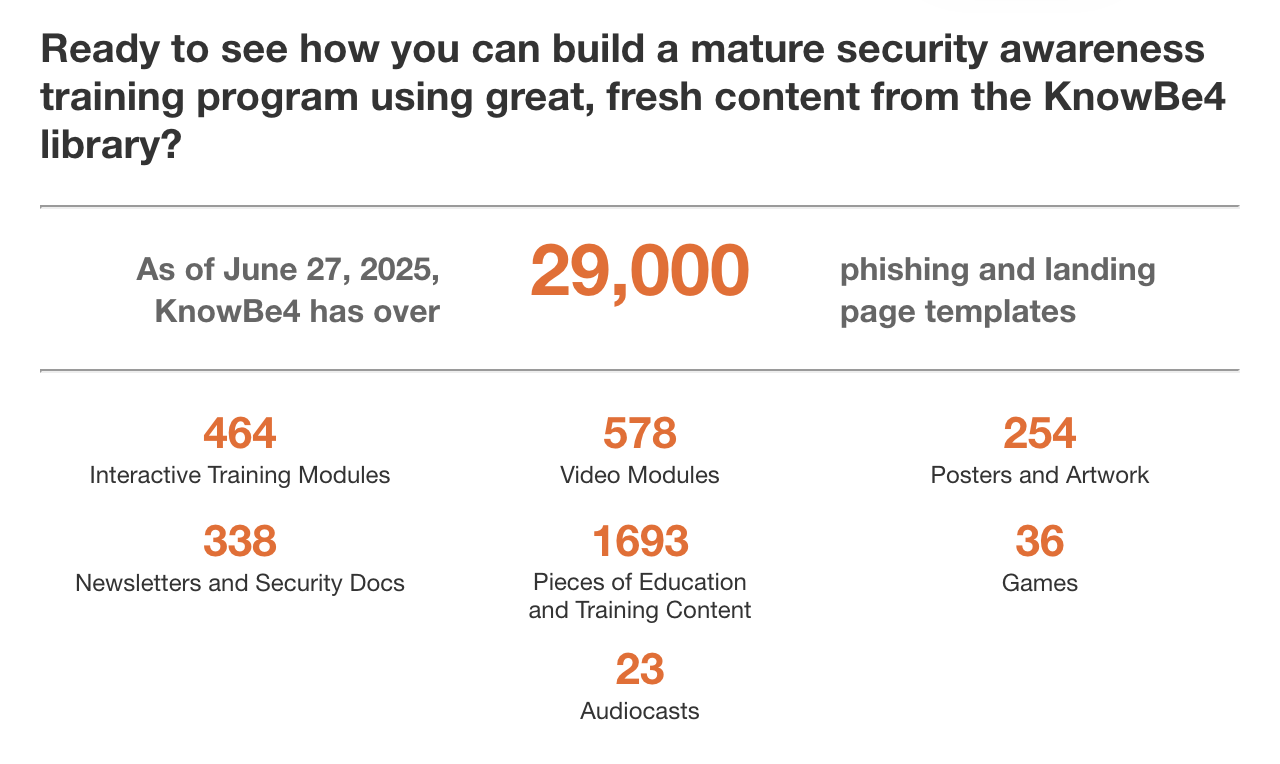 Your KnowBe4 Fresh Content Updates from June 2025