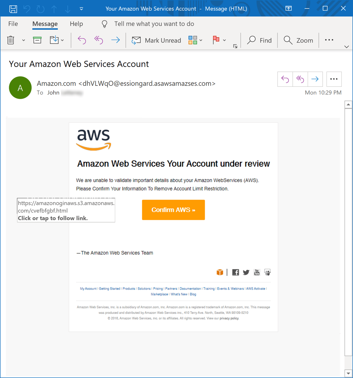 An Embarrassment of Riches: Malicious Actors Target AWS Accounts