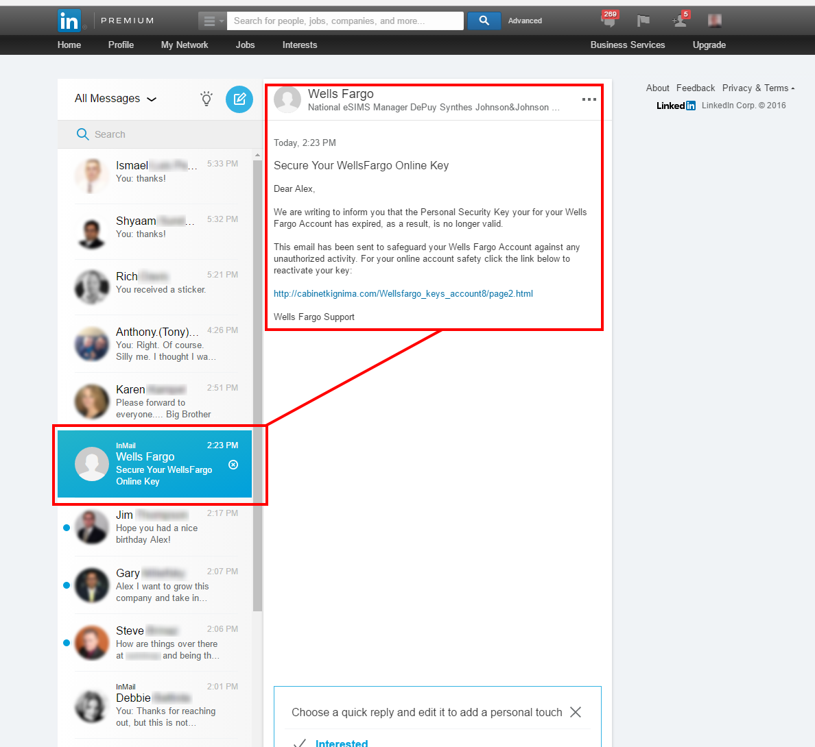 Yes, that email is really from LinkedIn. And, yes, it's really malicious.