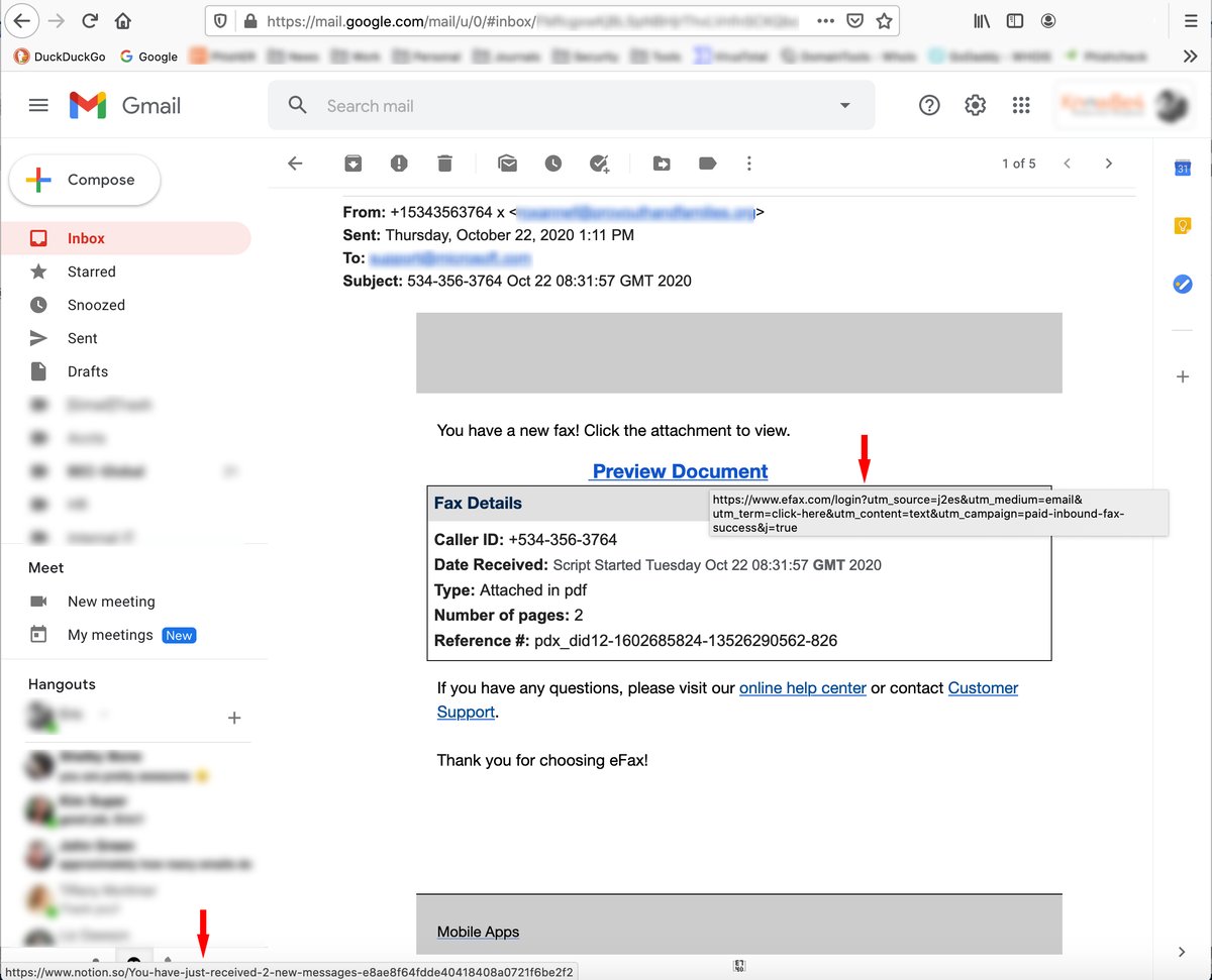 All Con, All the Way Down: Bad Guys Spoof Phishing Link Hover Texts