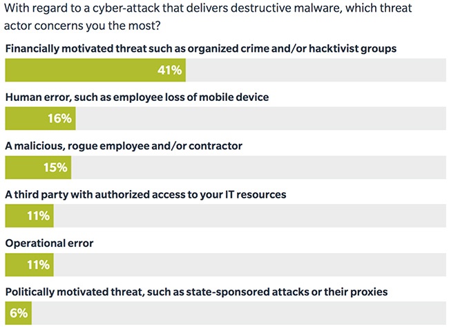 Global Cyber Security Risk Perception: Highest Management Priorities