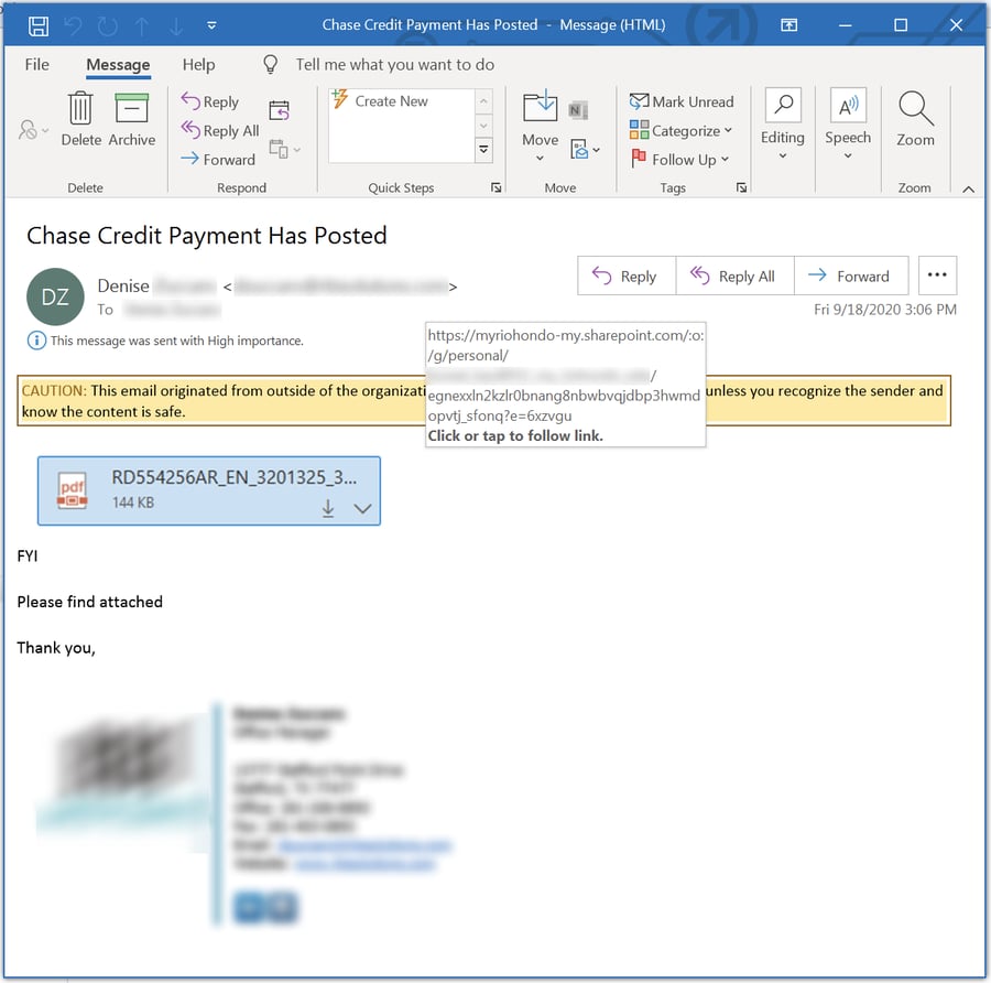 All Con, All the Way Down: Bad Guys Spoof Phishing Link Hover Texts