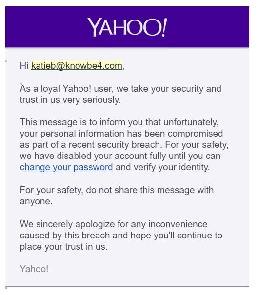 These 500 Million Hacked Yahoo Accounts Are A Phishing Paradise. Warn Your Users!