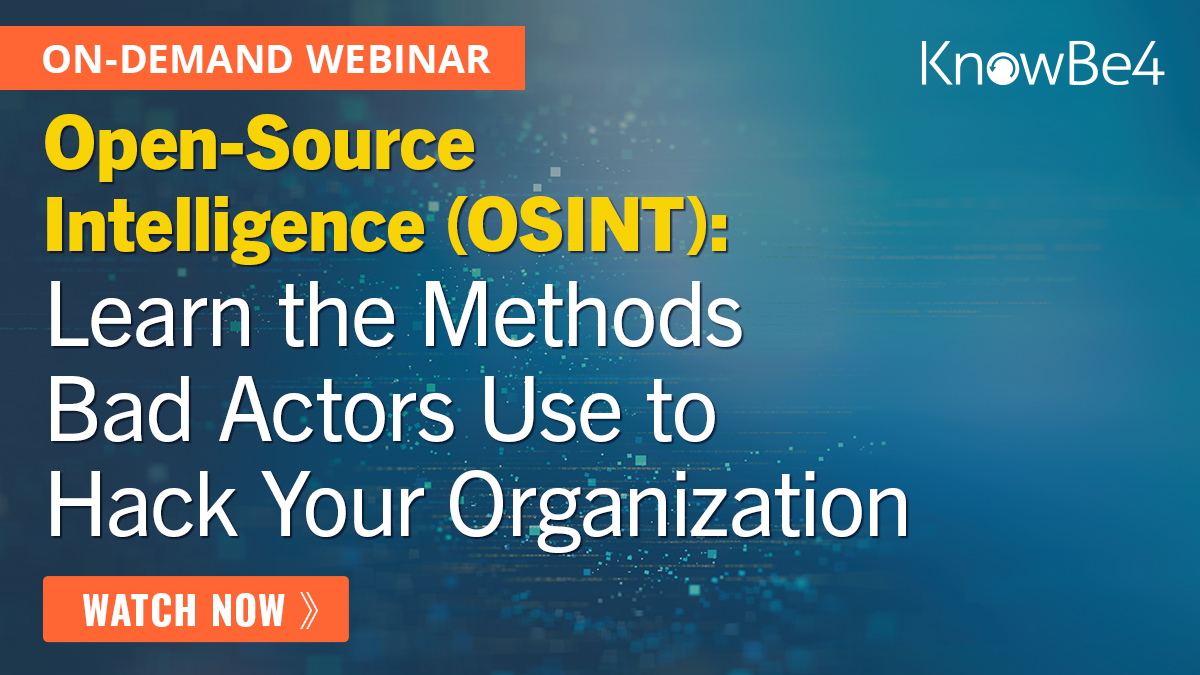Open-Source Intelligence (OSINT): Learn the Methods Bad Actors Use to ...