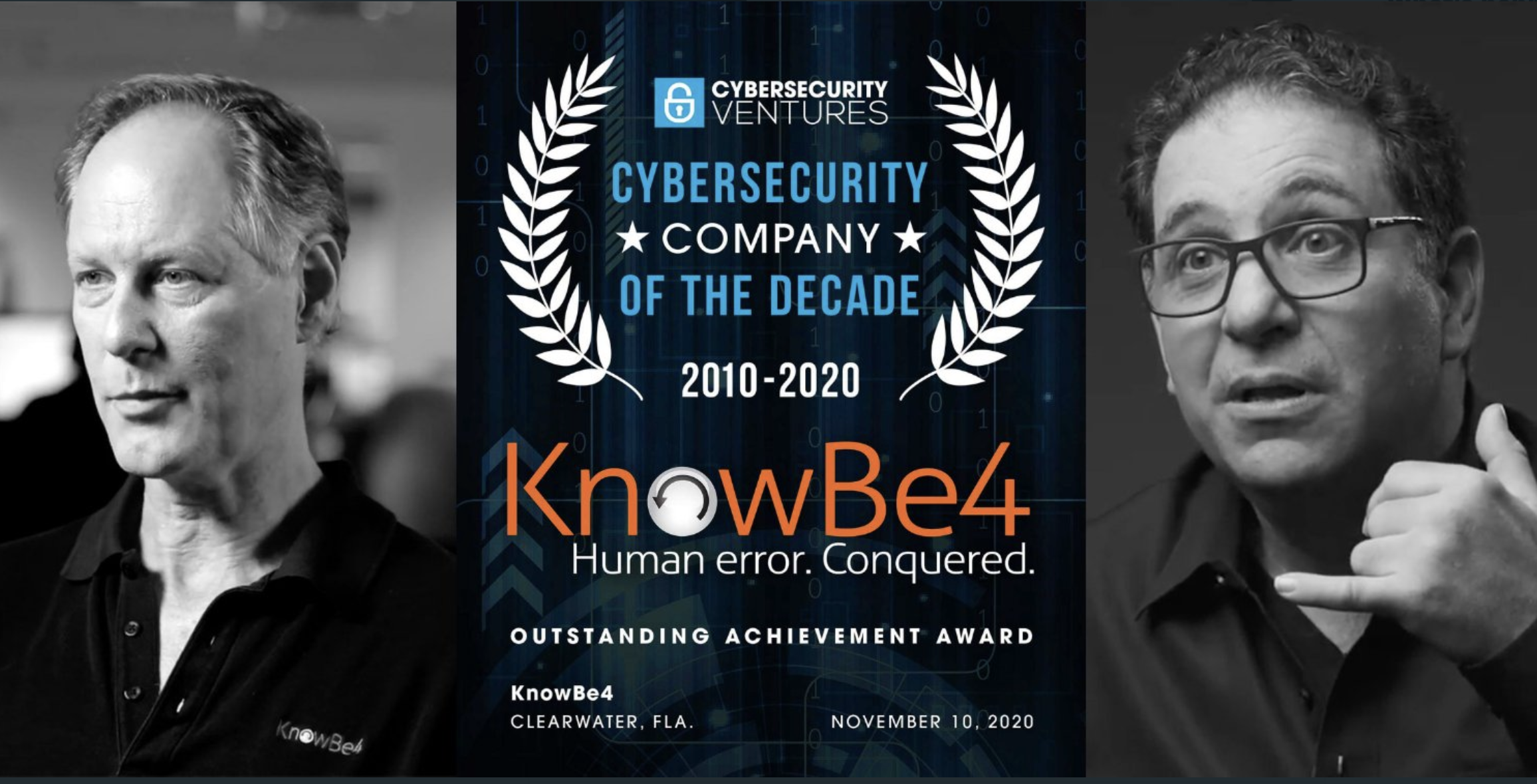 KnowBe4 is Named Cybersecurity Company of the Decade