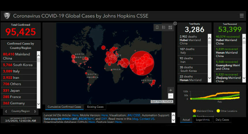 Hackers Use Interactive Malicious COVID-19 Map to Spread Malware